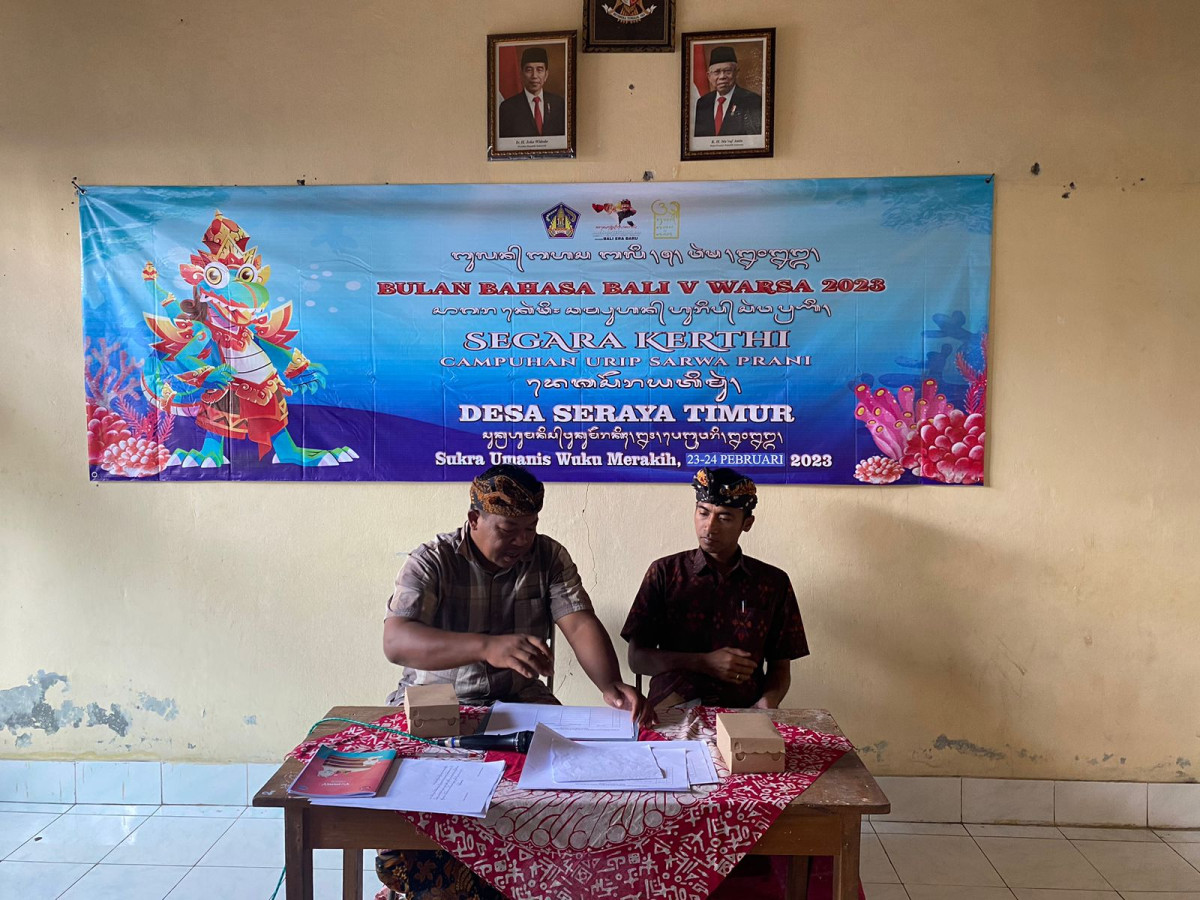 BULAN BAHASA BALI V DI DESA SERAYA TIMUR TAHUN 2023 - Desa Seraya Timur